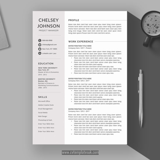 Resume Templates UK – CVTemplatesUK.com