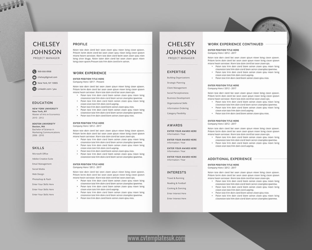 Resume Templates UK – CVTemplatesUK.com