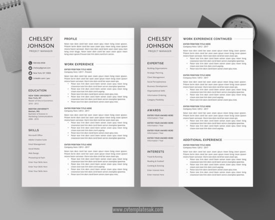 Resume Templates UK – CVTemplatesUK.com